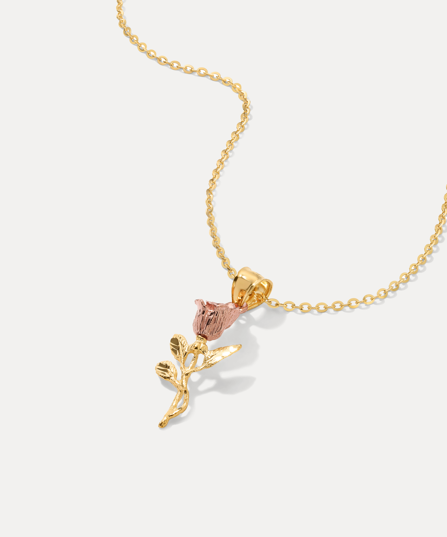 Rose Ave. Necklace | Shop Real 14k Gold – ALLICIANTE